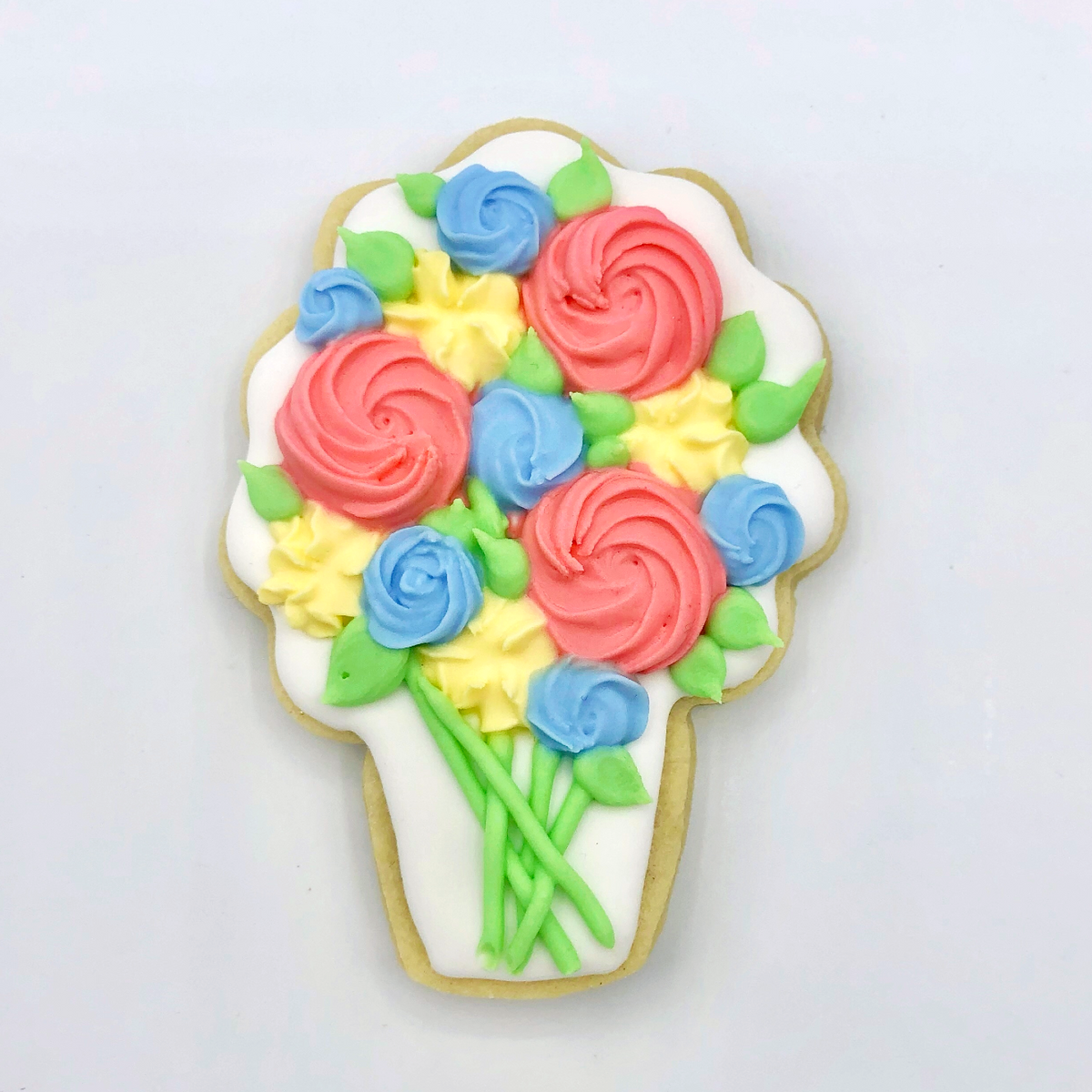 Flower Bouquet Decorated Sugar Cookie – Southern Home Bakery